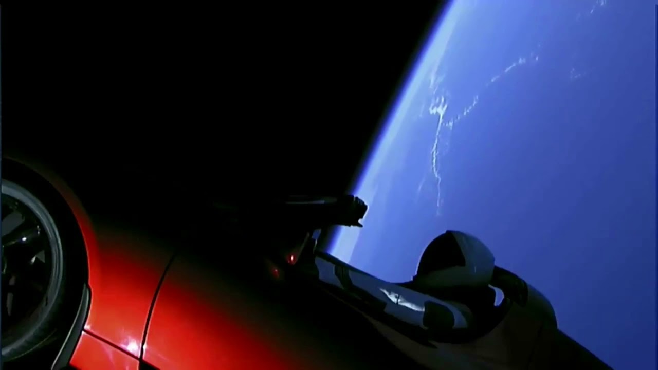 Tesla Roadster Space Man - YouTube