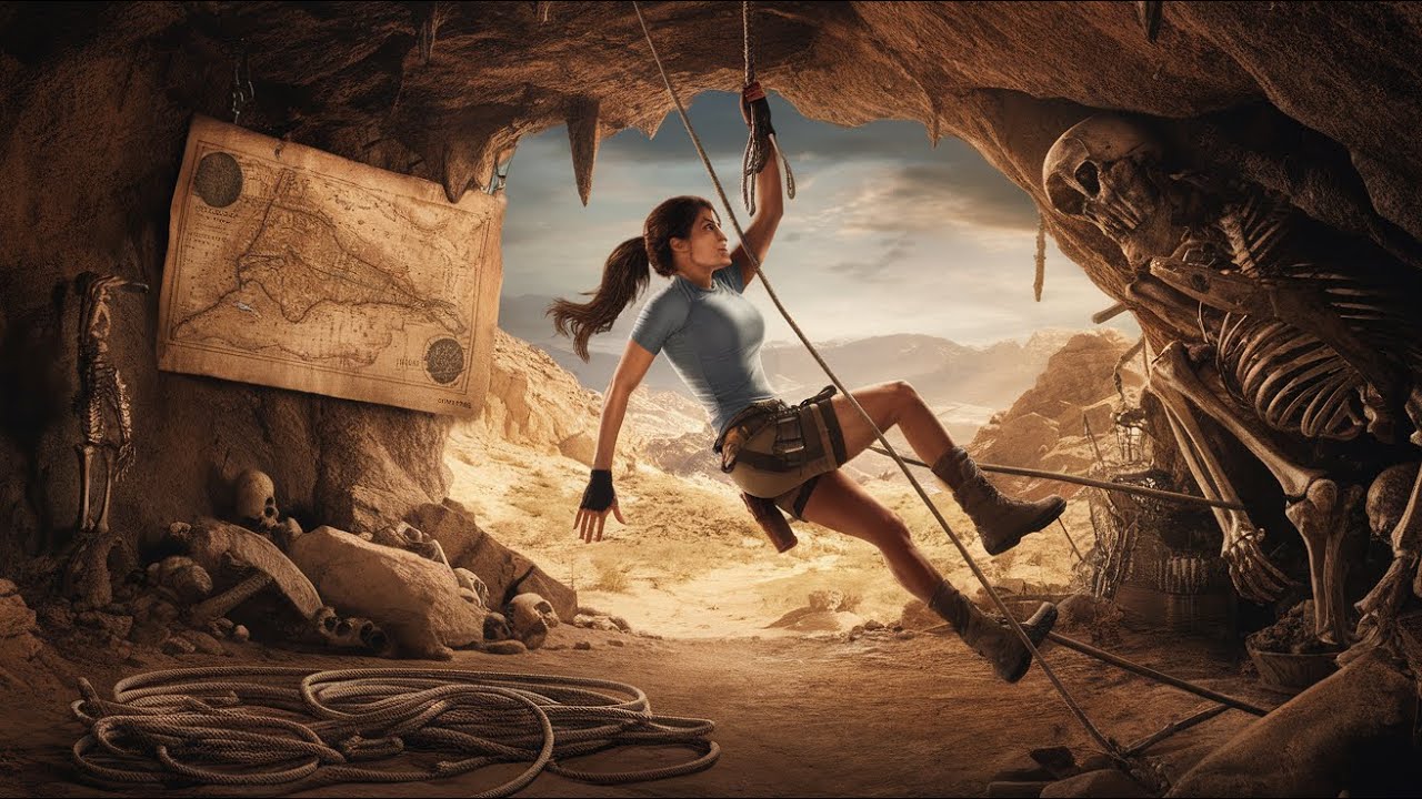 Angelina Jolie's Tomb Raider Adventure Training - YouTube