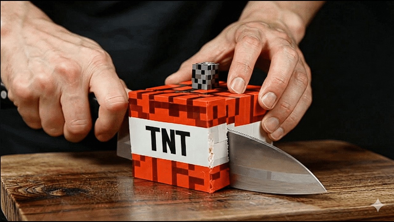 Cutting Minecraft Blocks | Satisfying ASMR Video - YouTube