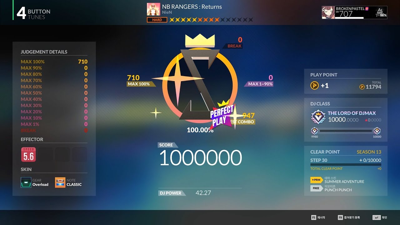 [DJMAX RESPECT V] NB RANGERS : Returns 4B HD 9 - YouTube