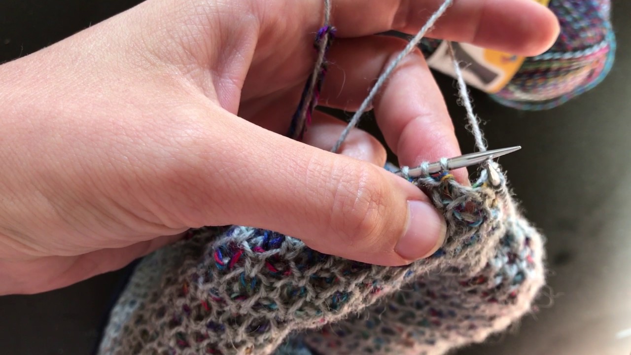 K1b - Knit one below - YouTube