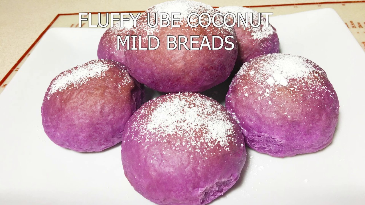 Bánh Mì Sữa Dừa Mùi Khoai Tím và Công Thức Pha Chế Bột Bánh Mì - Fluffy ...