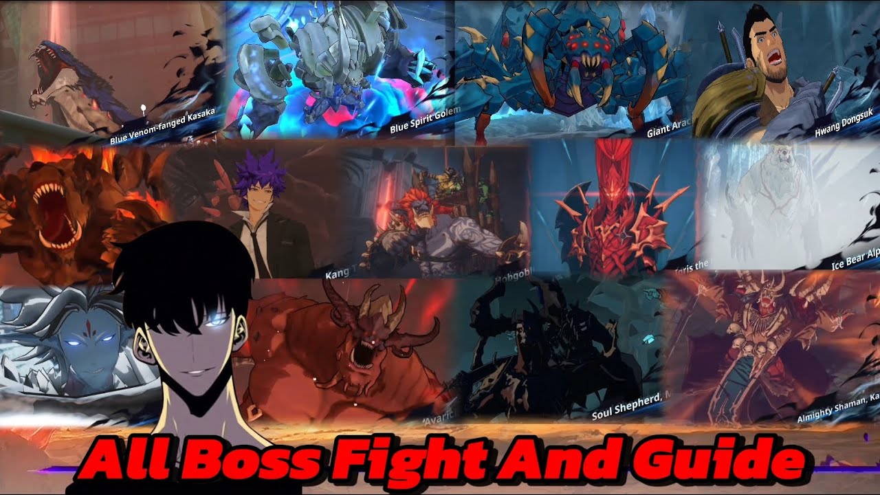 All Boss in solo leveling//Solo Leveling All Boss Guide - YouTube