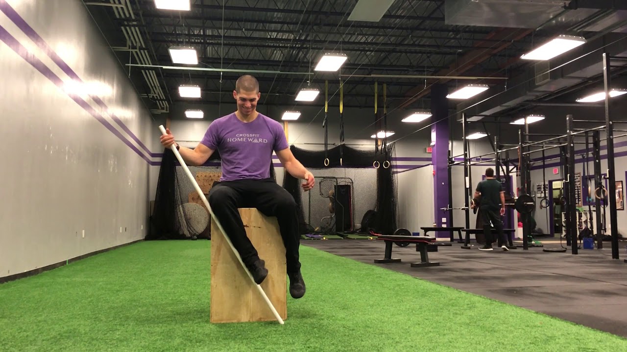 Seated - Hip External Rotation End Range Isometrics - YouTube