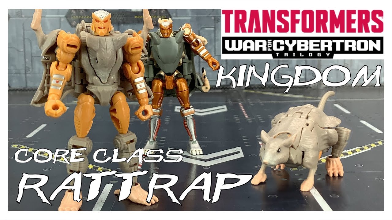 Transformers WFC Kingdom Core Class RATTRAP Review - YouTube