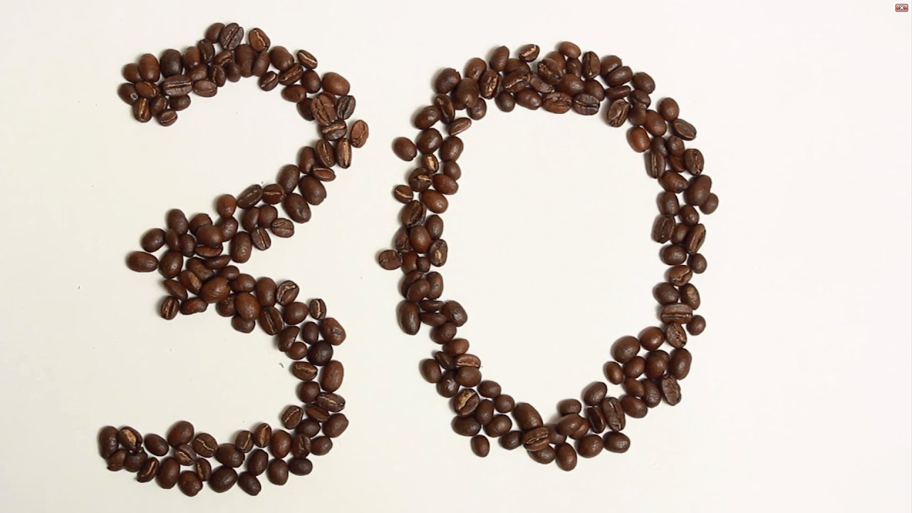 Coffee Beans Countdown Timer 30 Seconds - YouTube