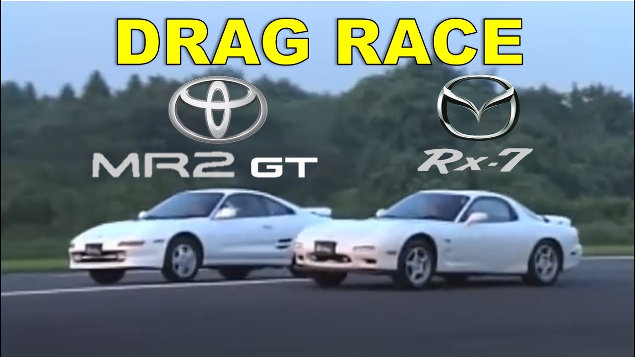 [ENG CC] Drag Race #99 | Mazda RX-7 Type R vs Toyota MR2 GT - YouTube