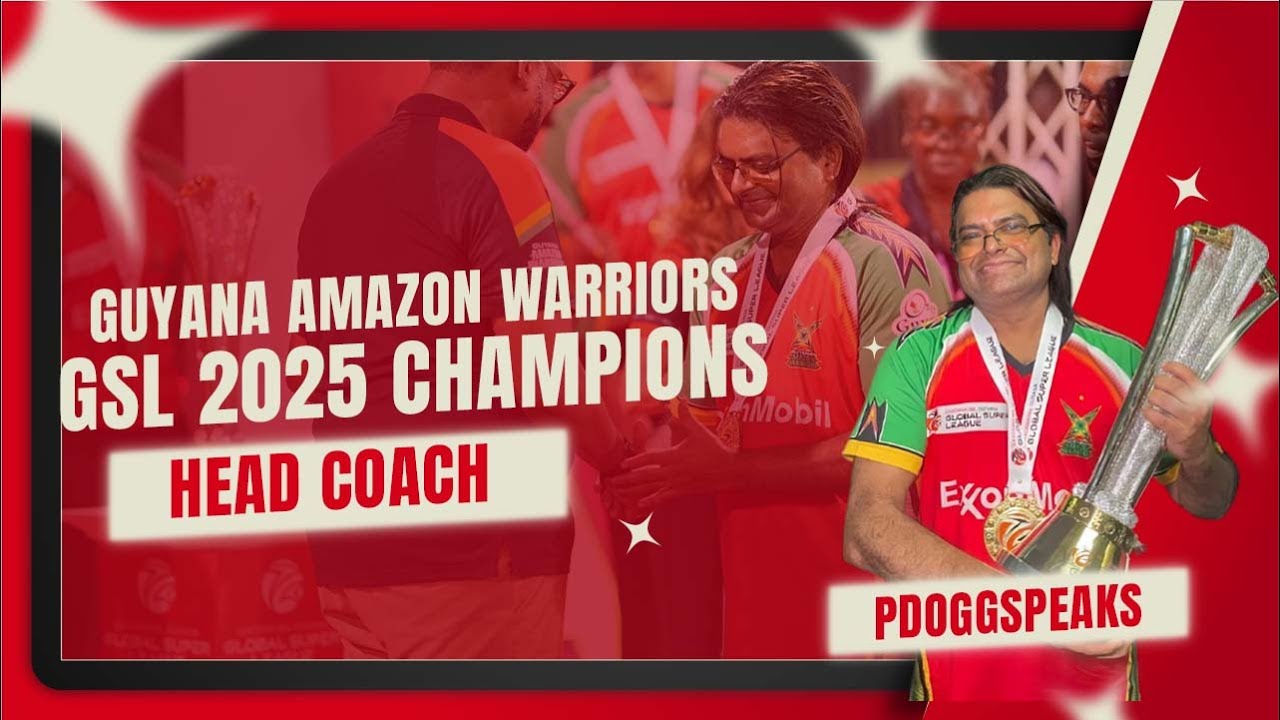 Guyana Amazon Warriors-GSL 2025 Champions-Head Coach Pdogg speaks - YouTube