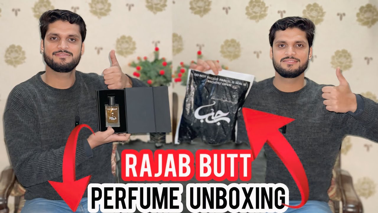 Rajab Butt Perfume Unboxing🎁| Golden Card Nekal Aya😳 ️@rajabbutt94 ...