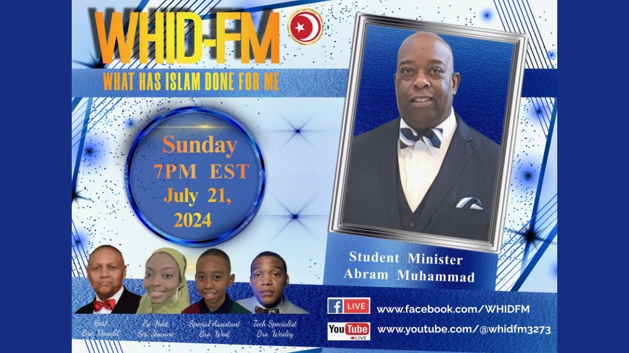 WHID-FM Brother Student Minister Abram Muhammad - YouTube