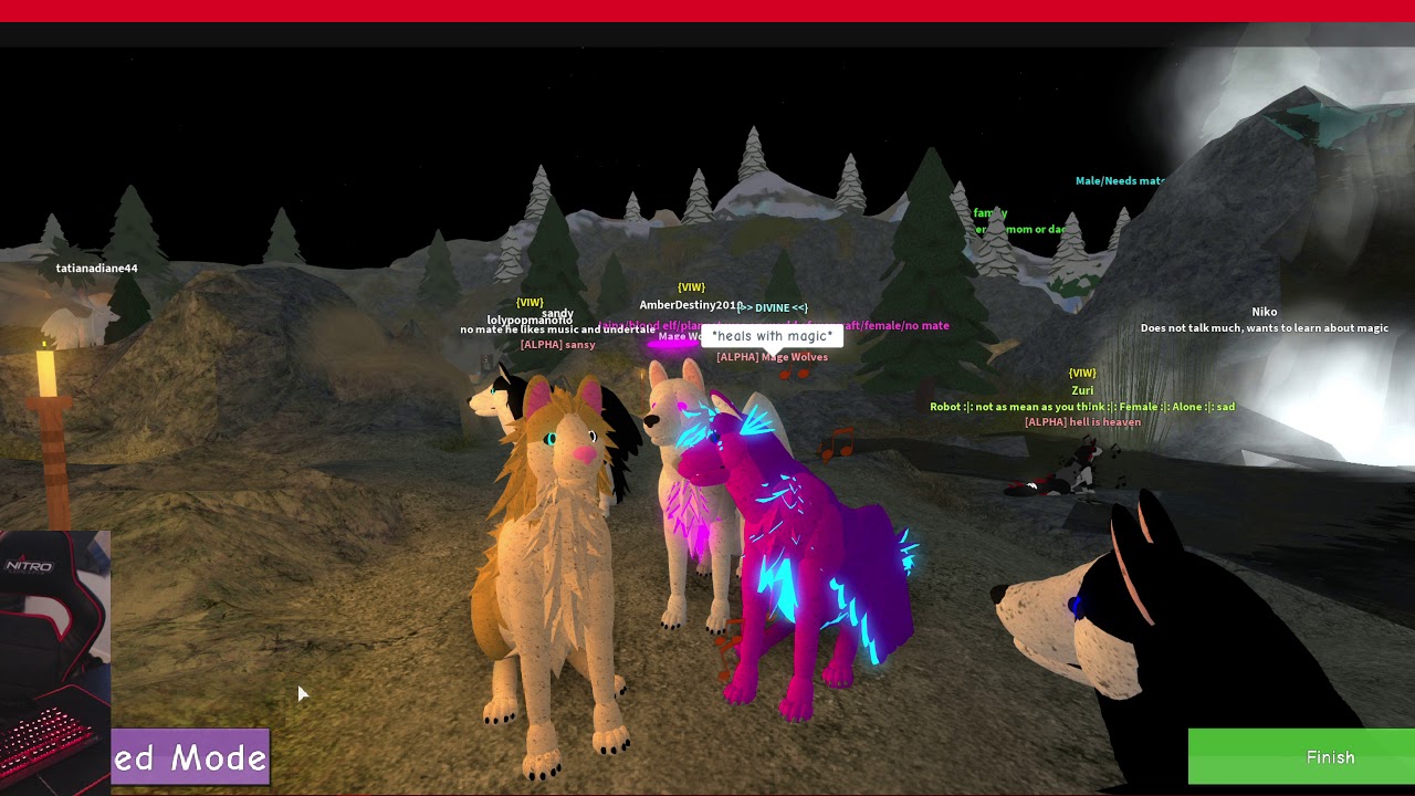 Wolves Life 2 Roblox Game - Amber Gameplay - YouTube