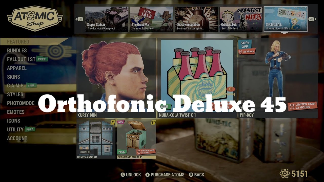 Fallout 76 - The Fallout 1st monthly free item nov - Orthofonic Deluxe ...