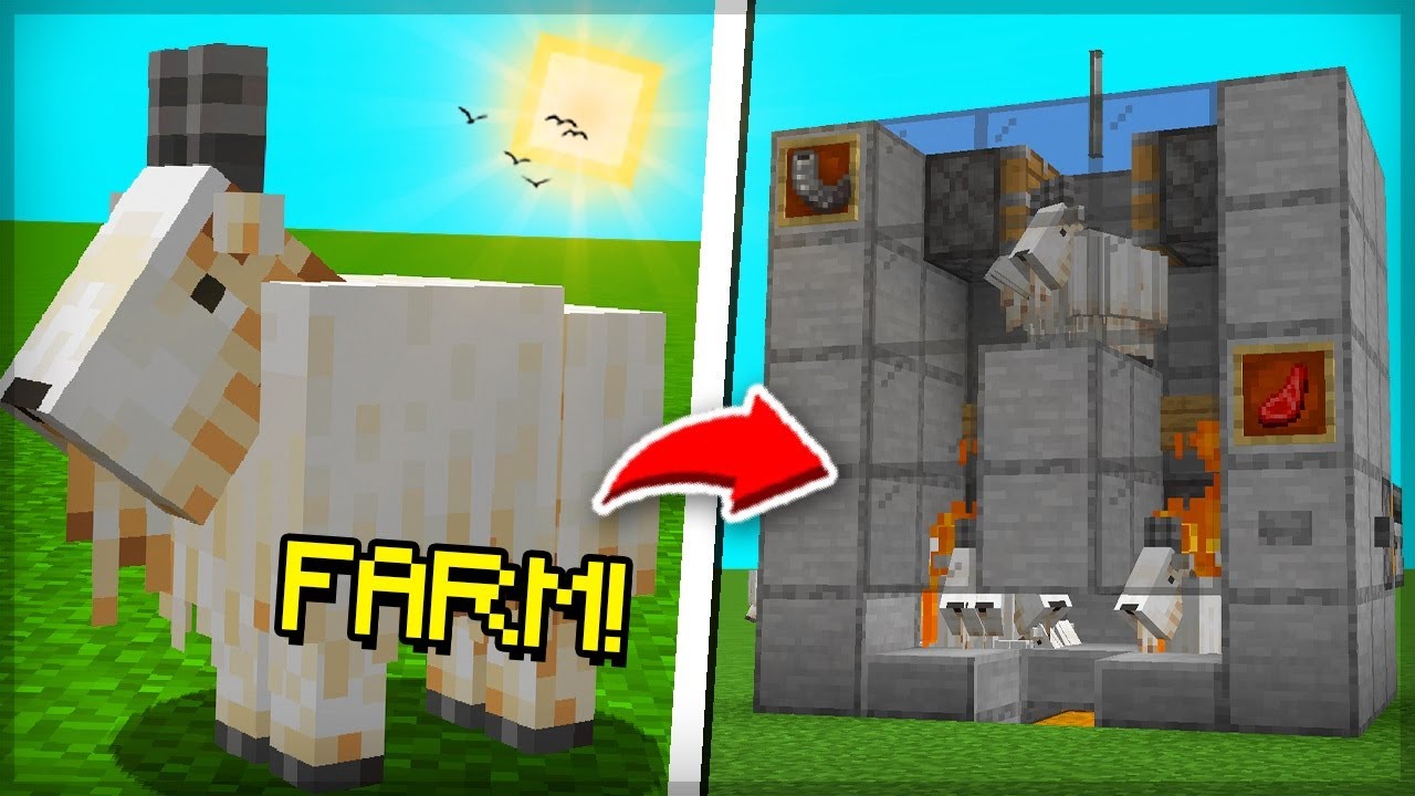 CRIEI uma FARM DE CABRA no MINECRAFT 1.17 - GOAT FARM 🐐 - YouTube