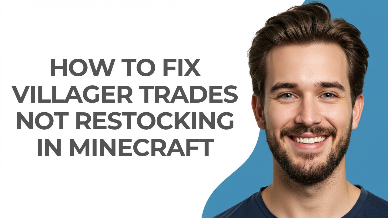 How To Fix Villager Trades Not Restocking In Minecraft - GUIDE! - YouTube