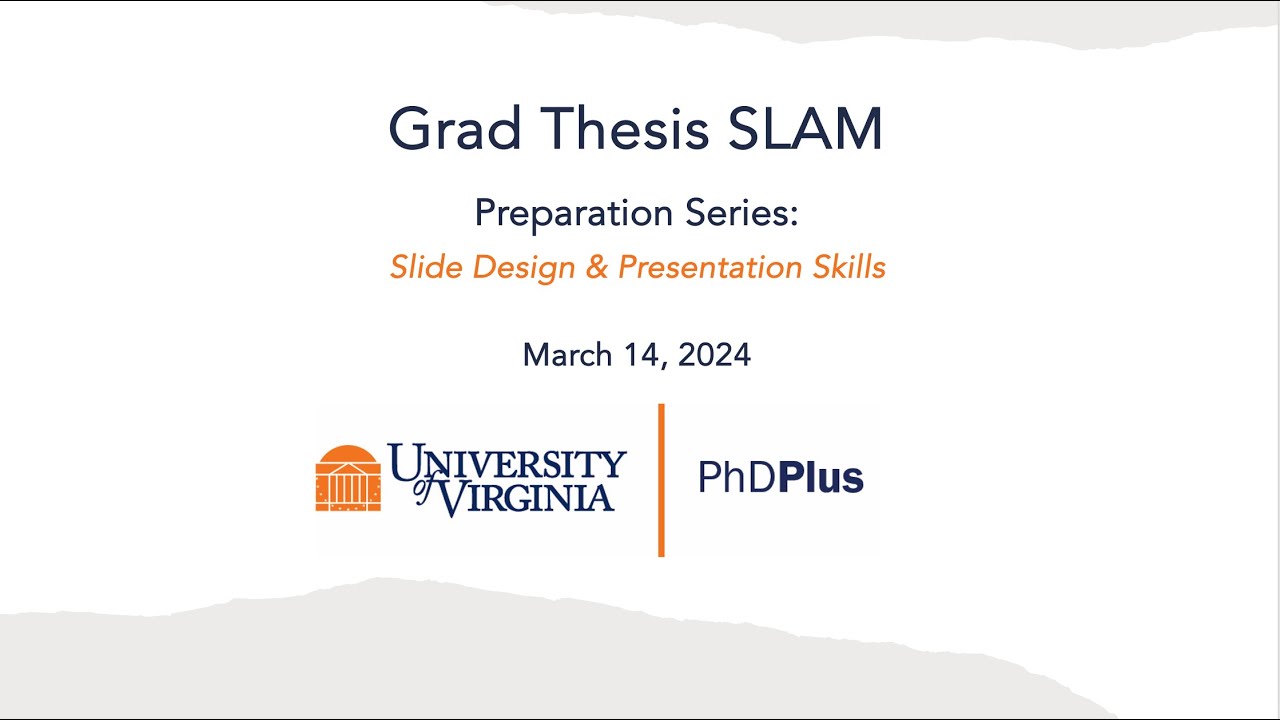 UVA Grad Thesis SLAM Prep Series Session 3 - YouTube