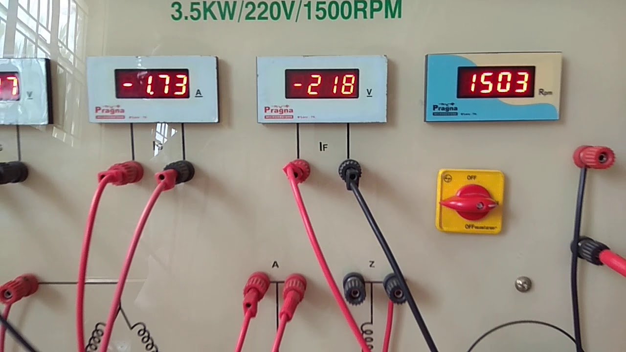 Expt 12.2 Load test on induction generator - YouTube