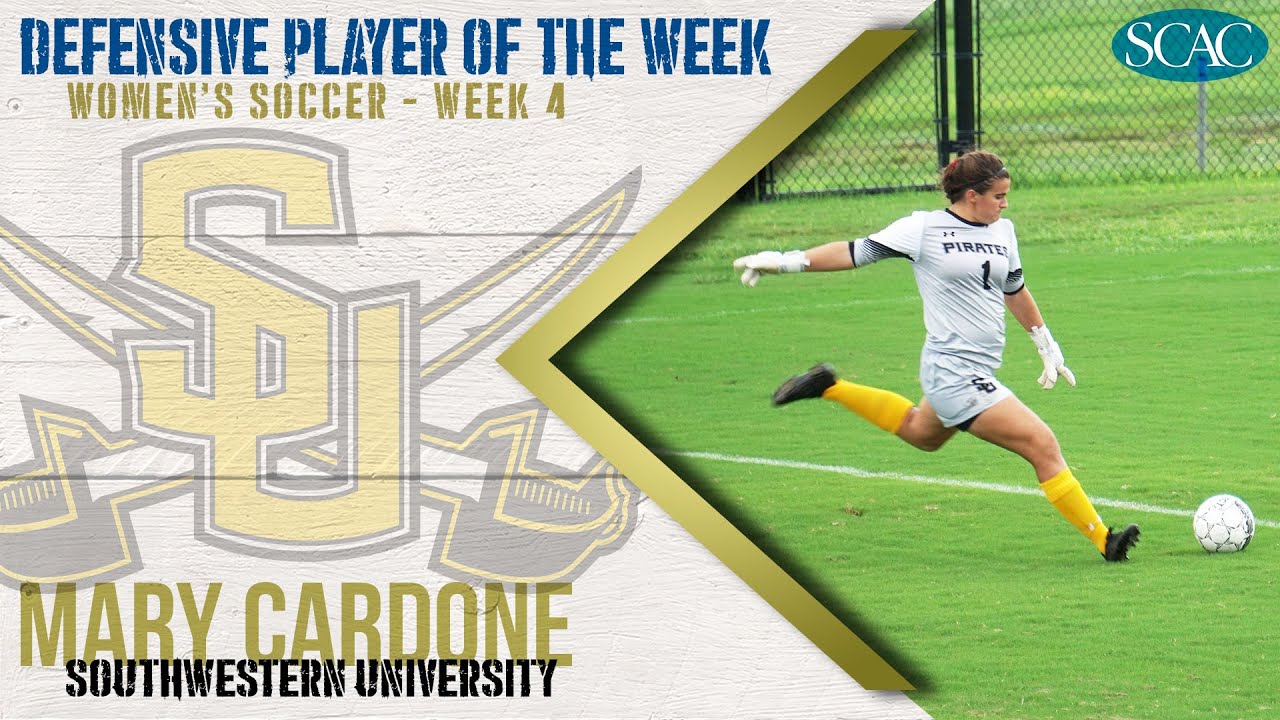 Mary Cardone, Southwestern University, Defensive Player of the Week ...