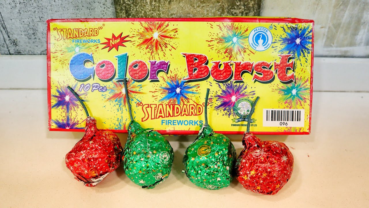 STANDARD COLOUR BURST TESTING||Diwali crackers testing 2020||TESTING ...