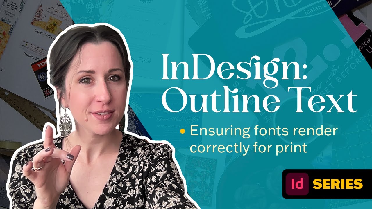 InDesign Tutorial: How to outline text - YouTube