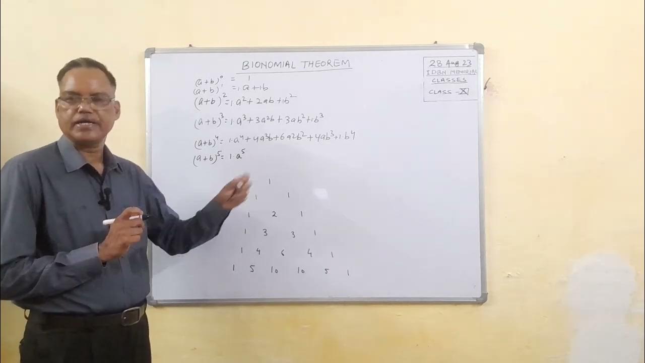 BINOMIAL THEOREM | CLASS-XI | EXPLANATION | PERIOD-1 | PART-1 | RAMESH SIR | IDBN | - YouTube
