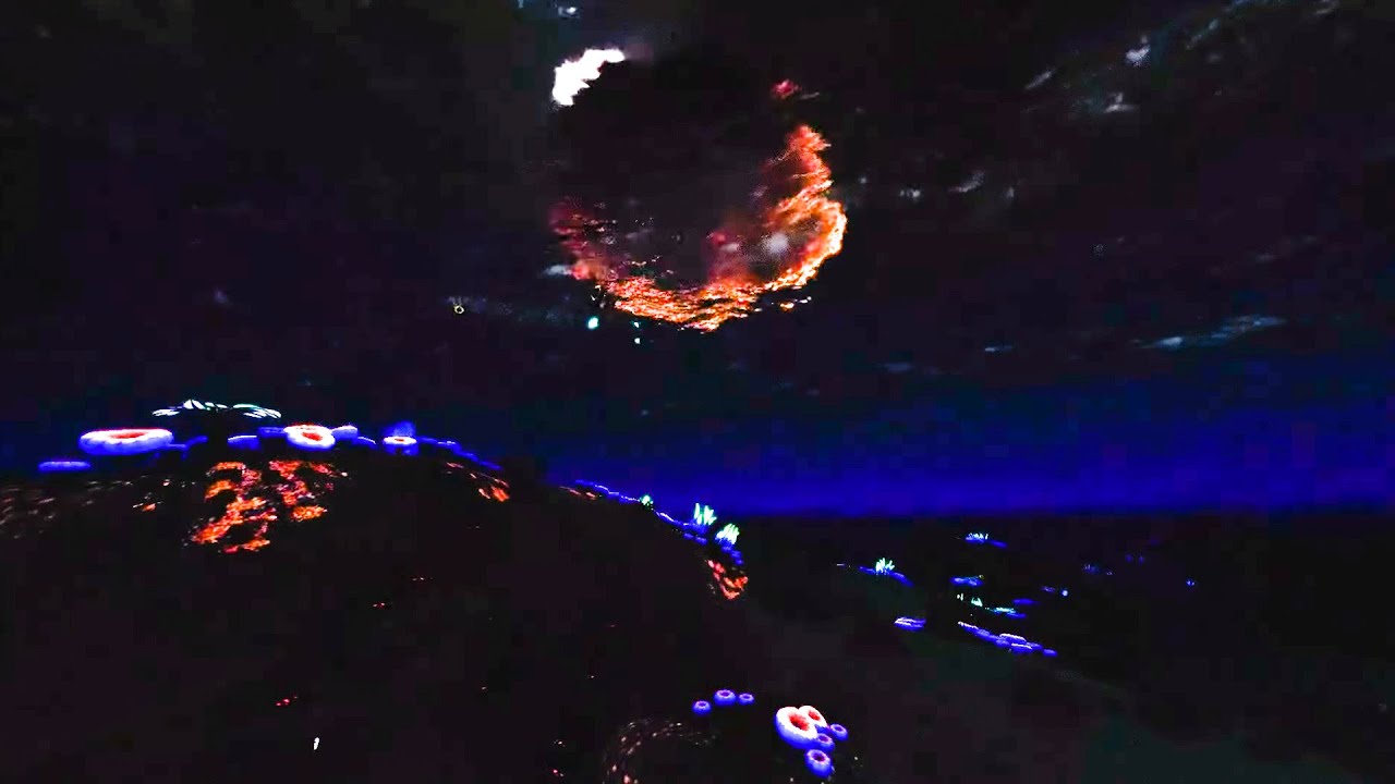 Subnautica - Safe Shallows Nighttime Ambiance (sea creatures, echoes ...