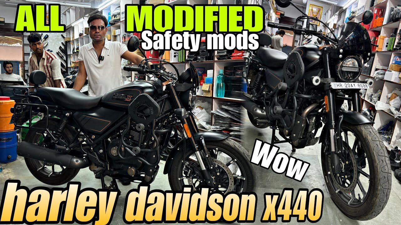 harley x440 modified | X440 Crash guard | X440 Back Rest 😱 # ...