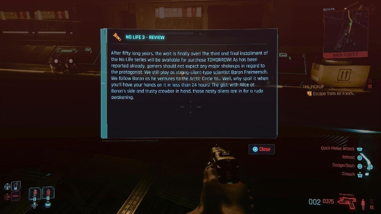 Cyberpunk 2077 your inheritance urgent reply needed computer message ...