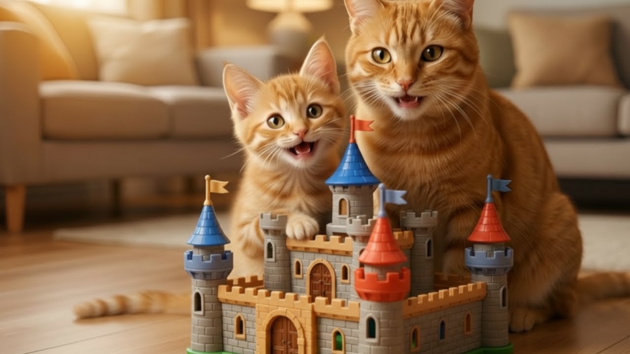 Mama Cat and Kitten Make and Sell Hot Dogs for a Kitten’s Dream Toy 🐾🏰 ...