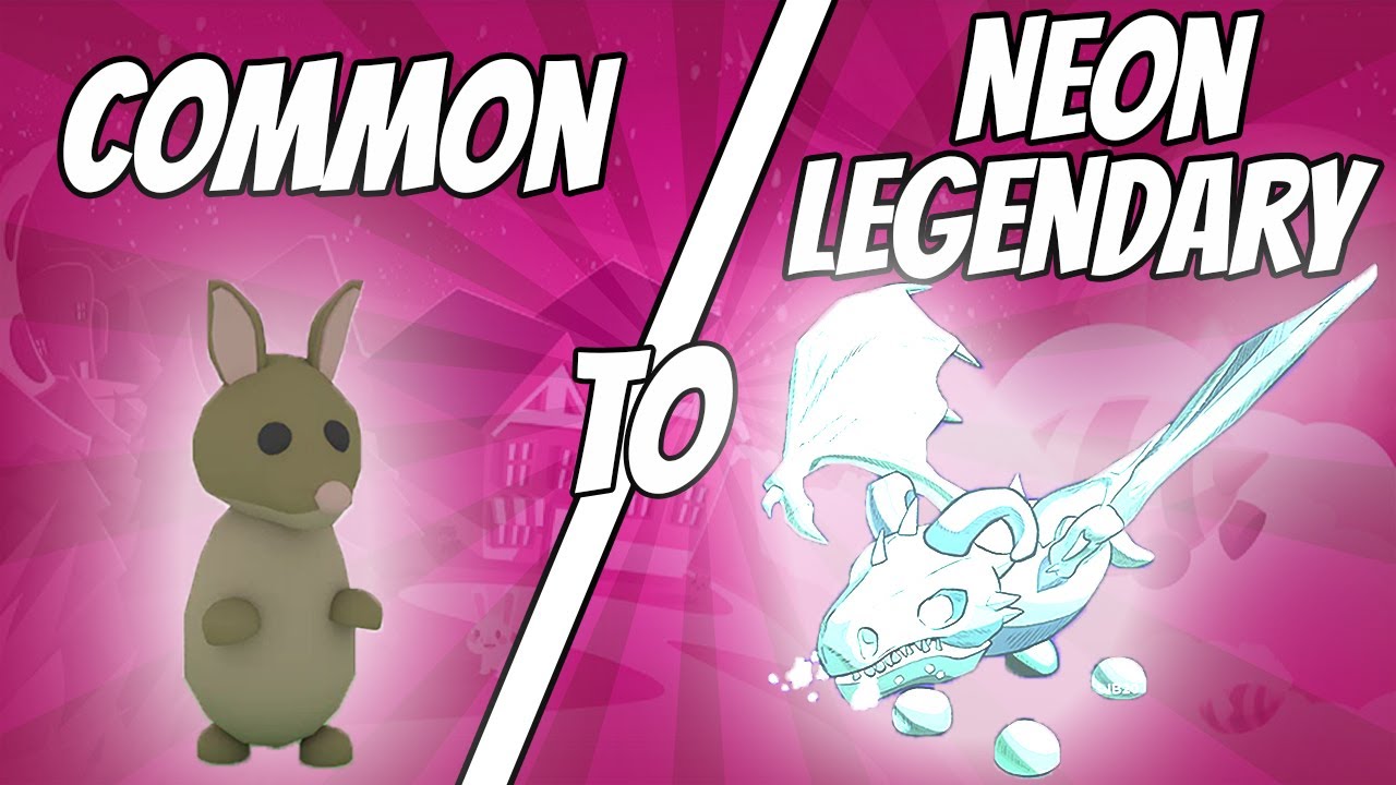Common To Neon Legendary! Part 1 | Roblox Adopt Me | +Giveaway - YouTube