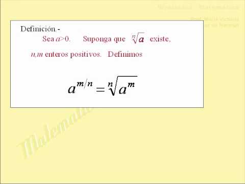 Exponentes racionales II - YouTube