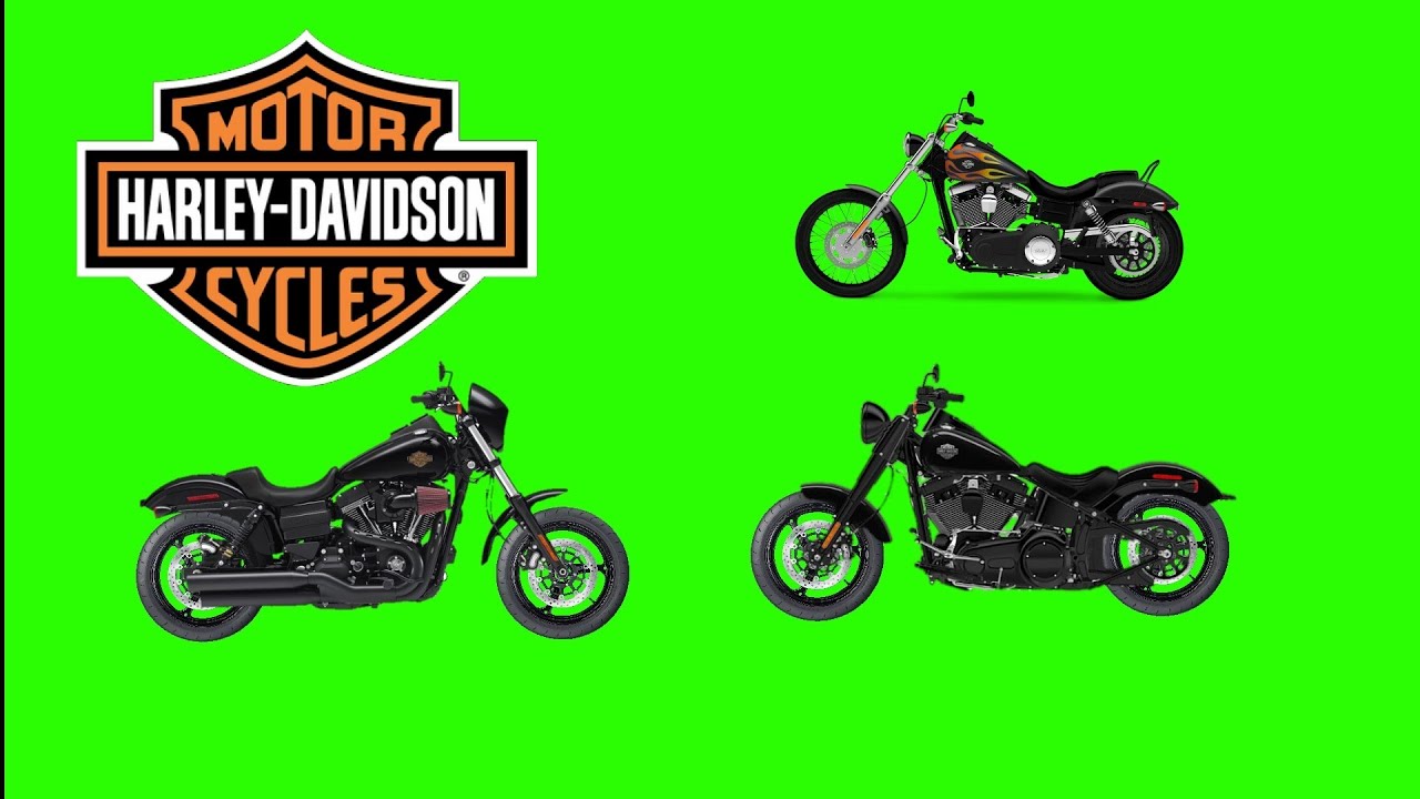 New Harley-Davidson bike VFX animation/bike green screen video effect ...