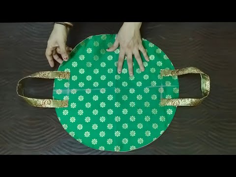 सिर्फ एक Circle से हैंडबैग👜 कैसे बनाएं / Beautiful Ladies Handbag Cutting And Stitching / Bag Making