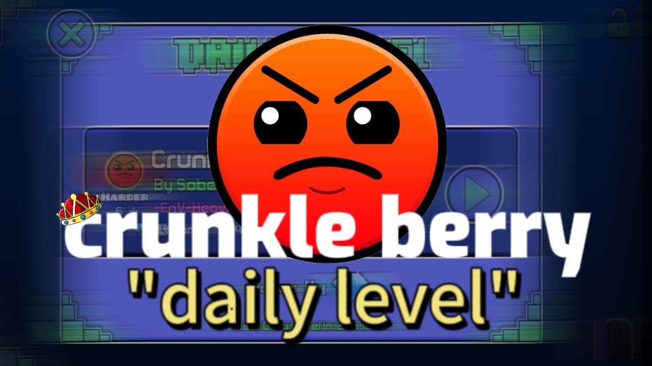 "Crunkle berry" (100%) |'daily level'| geometry dash-daisensei - YouTube