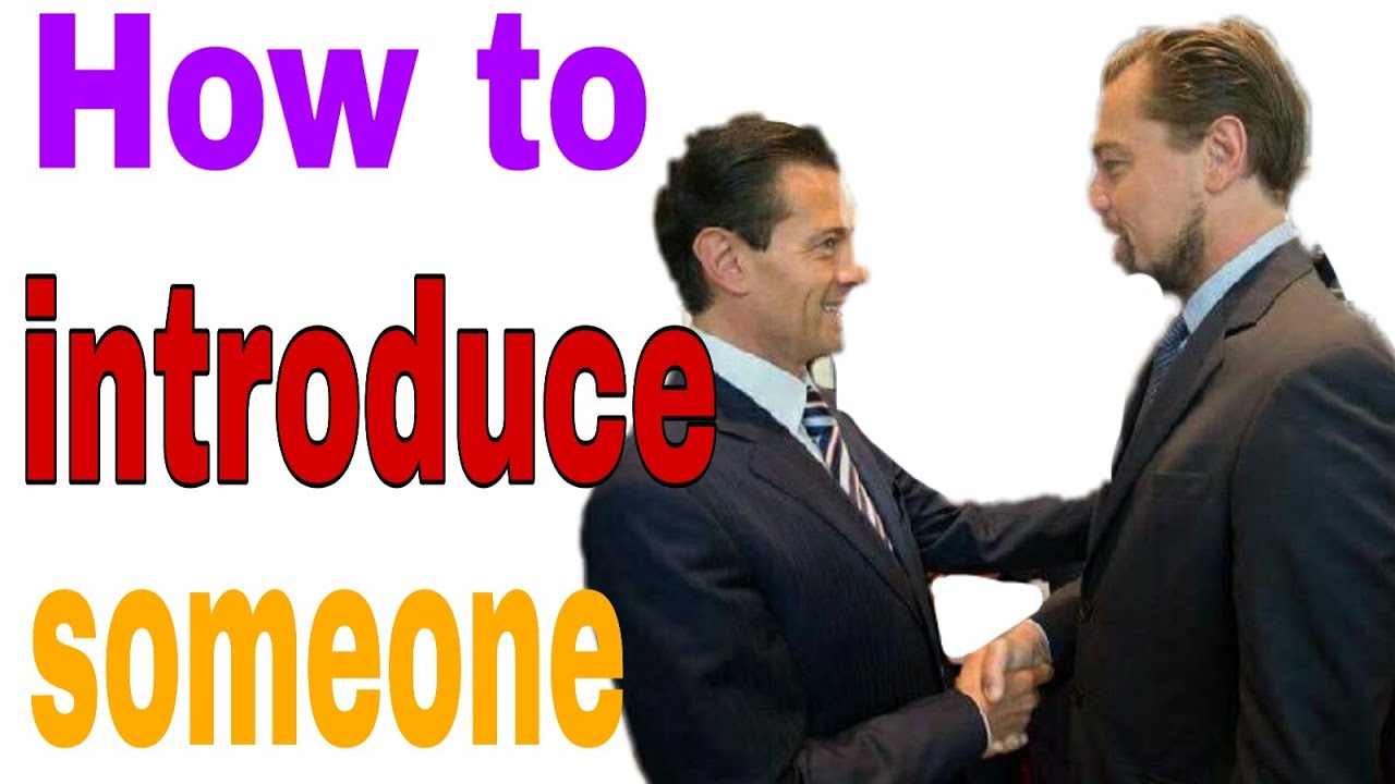 How to introducing someone in English - YouTube