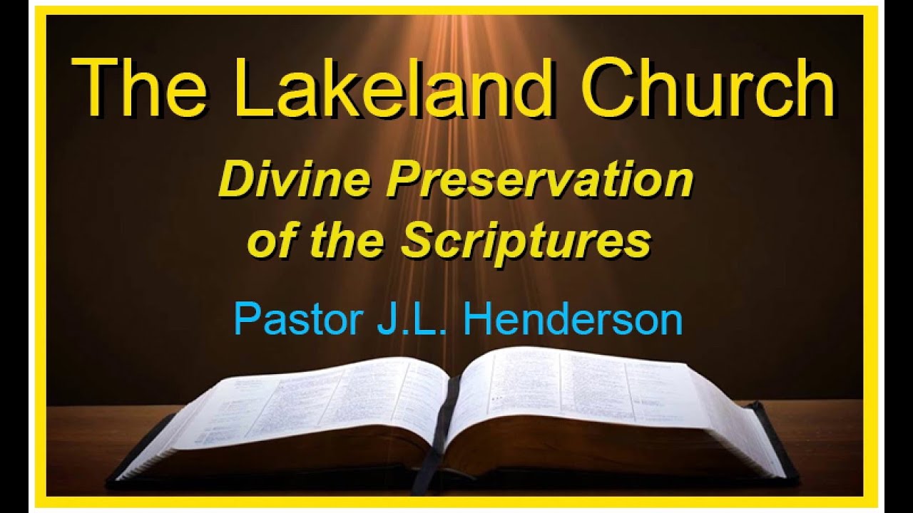 Divine Preservation of the Scriptures - YouTube