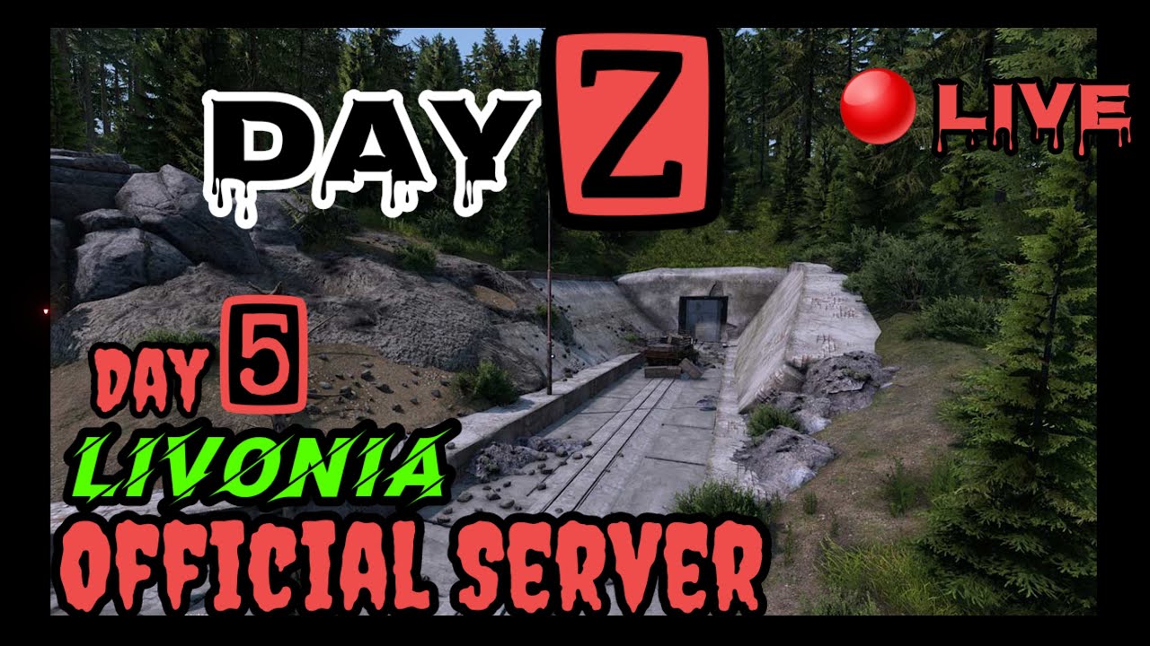 🔴 LIVE - DayZ Livonia Official Server Day 5 - Leaving Bunker #livonia # ...