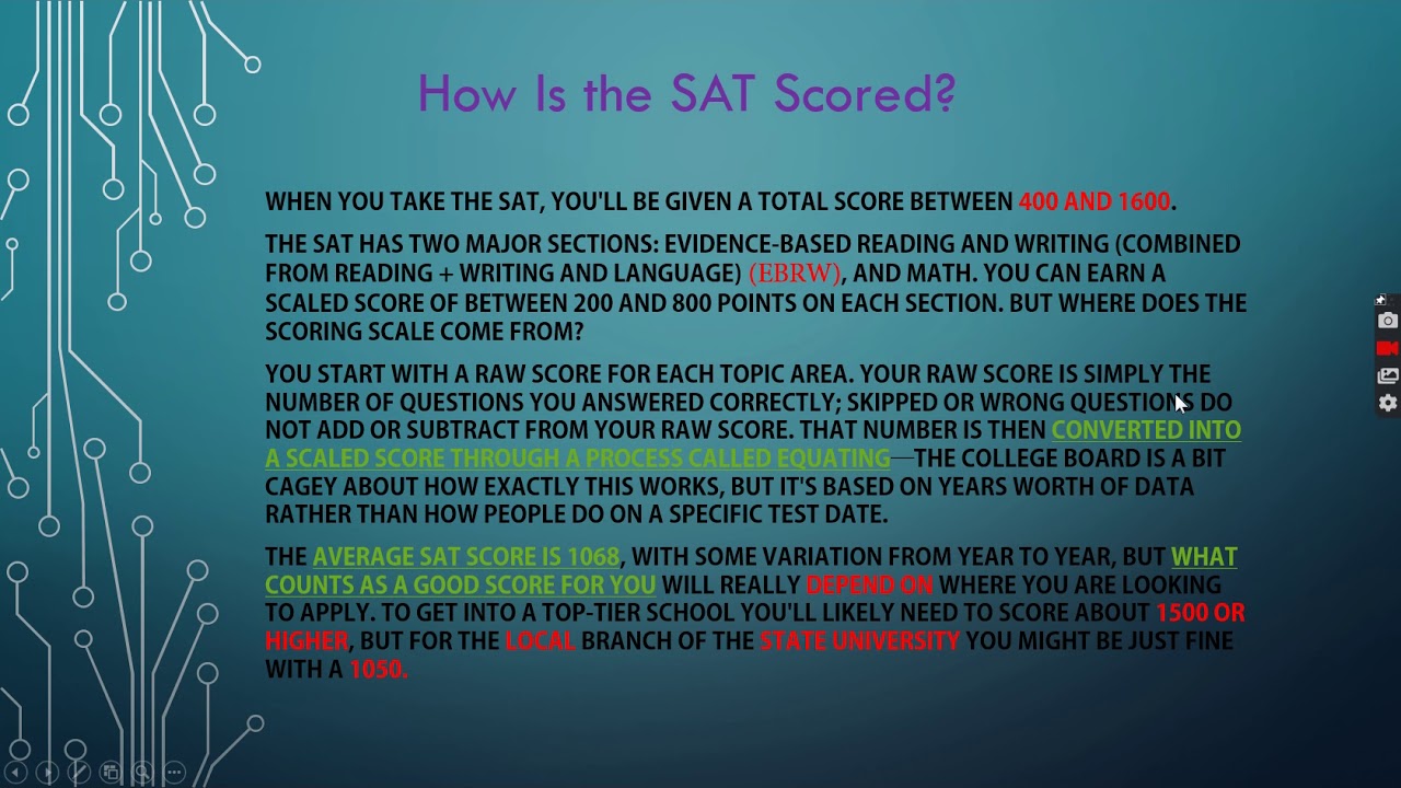 How is the SAT and SAT Essay scored? What score do colleges usually ...