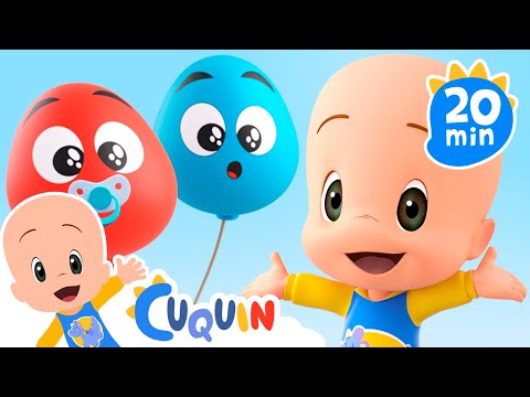 Learn with Cuquin and the Baby balloons | Educational videos - YouTube
