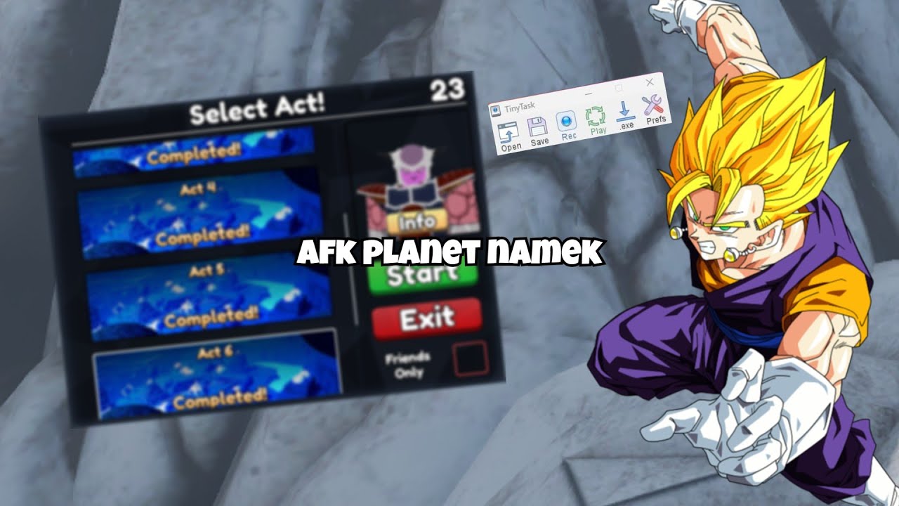 How To AFK Farm Planet Namek In Anime Last Stand - YouTube