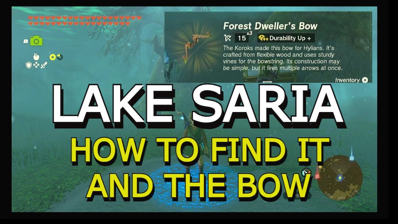 LAKE SARIA - HOW TO FIND IT AND A 3 SHOT FOREST DWELLER'S BOW (ZELDA ...