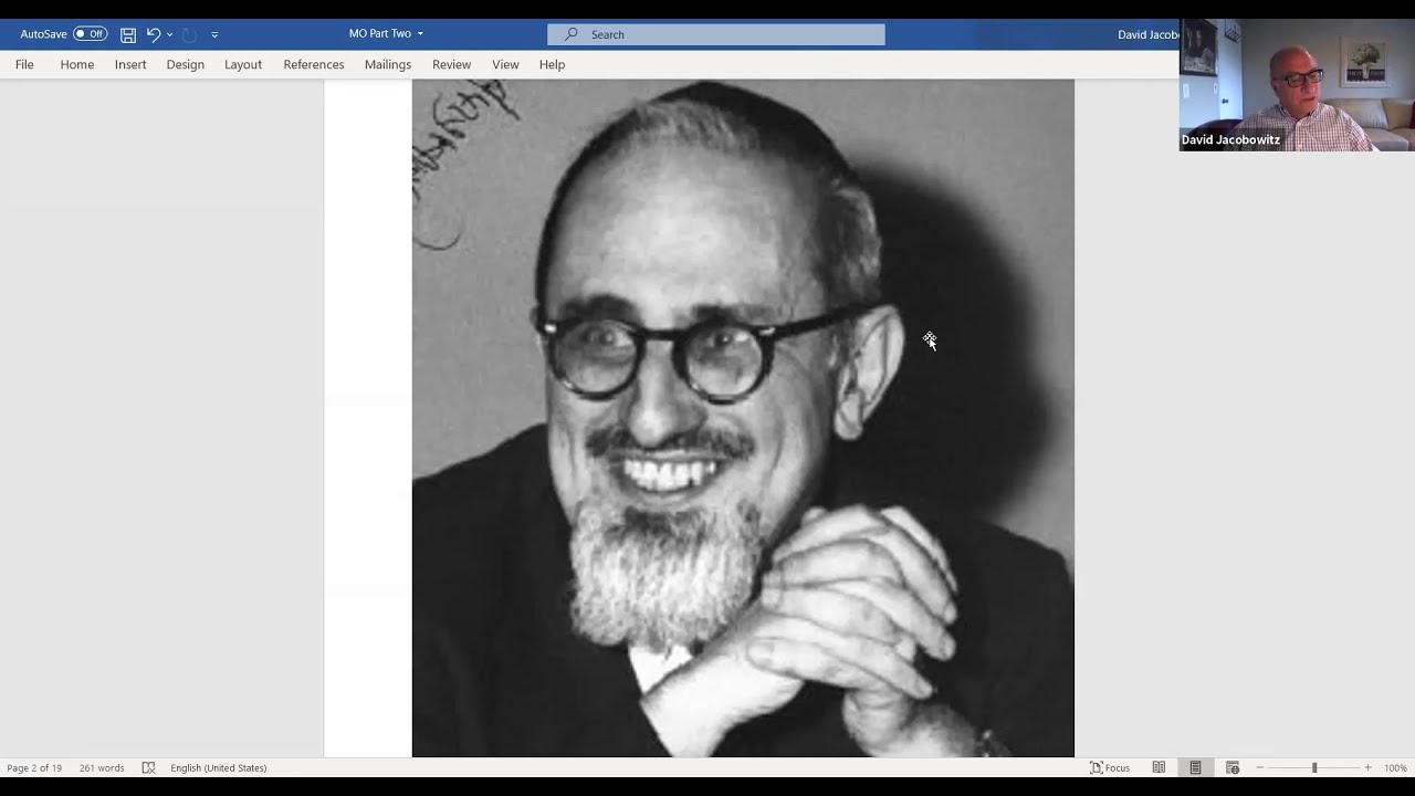 Rabbi David Jacobowitz Modern Orthodoxy Past Presnt and Future week 2 ...