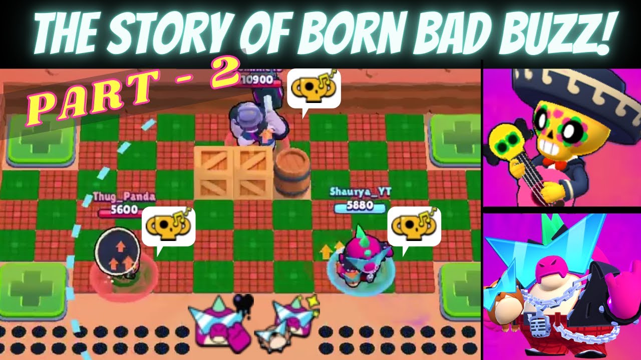 The story of Born Bad Buzz Part 2 | Brawl Stars Storytime | Story Mode ...
