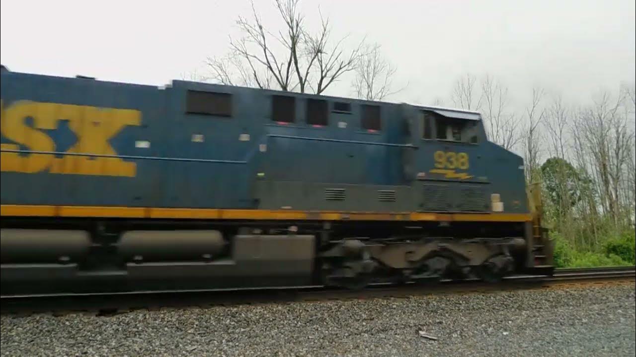 CSXT M205 with CSX 4568 SD70MAC OLS! - YouTube
