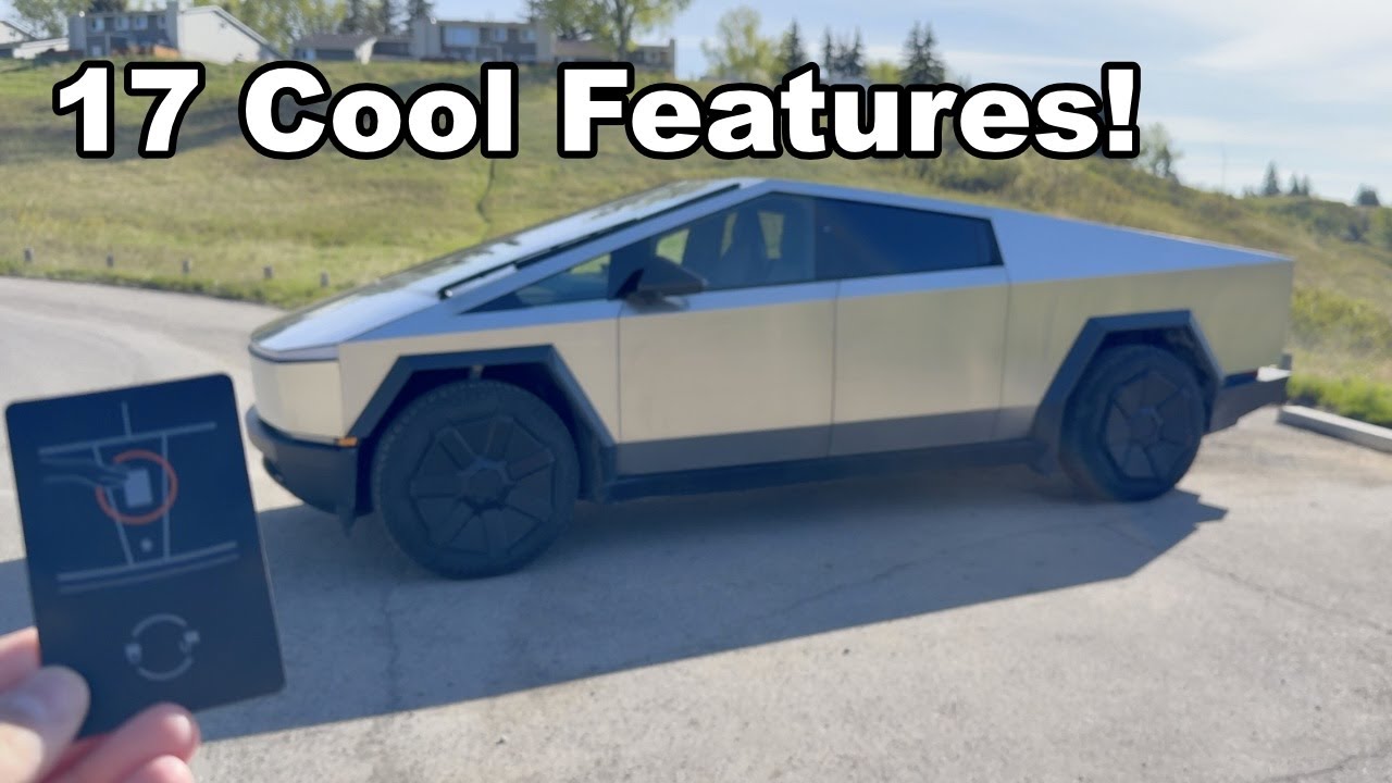 Here's 17 Cool Tesla Cybertruck Features! - YouTube