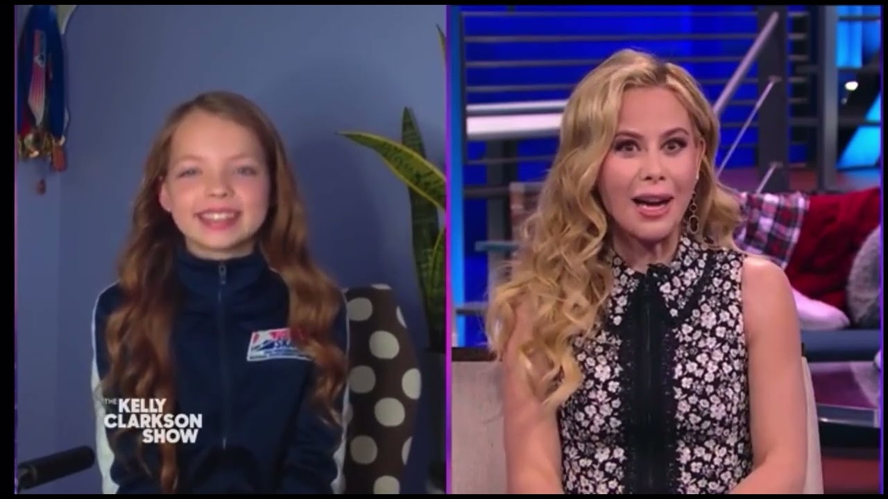 Sofia meeting the amazing Olympic champion Tara Lipinski on the Kelly ...