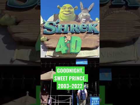 RIP, Shrek 4D. Leaving Universal Studios Florida in January 2022. #shorts