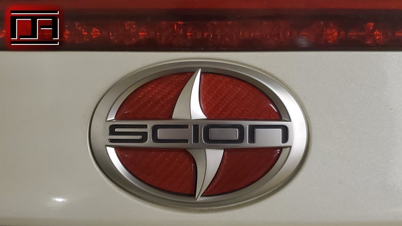 Carbon Fiber Scion Emblem Logo Inserts with Clear Epoxy Coating (Not a ...