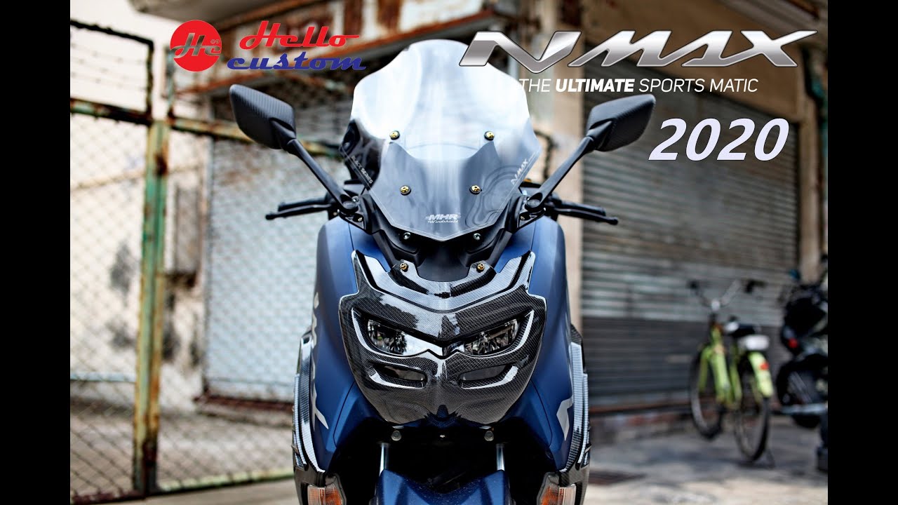 รีวิว แต่ง NEW NMAX 2020 หน้ากาก NEMO ชุดลายเคฟล่า SERPO TAMENG MHR ...