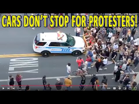 In this video Protesters Blocking Traffic Get Run Over ! - YouTube