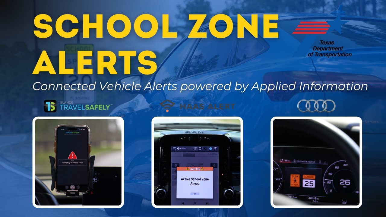School Zone Alerts With Connected Vehicles - YouTube